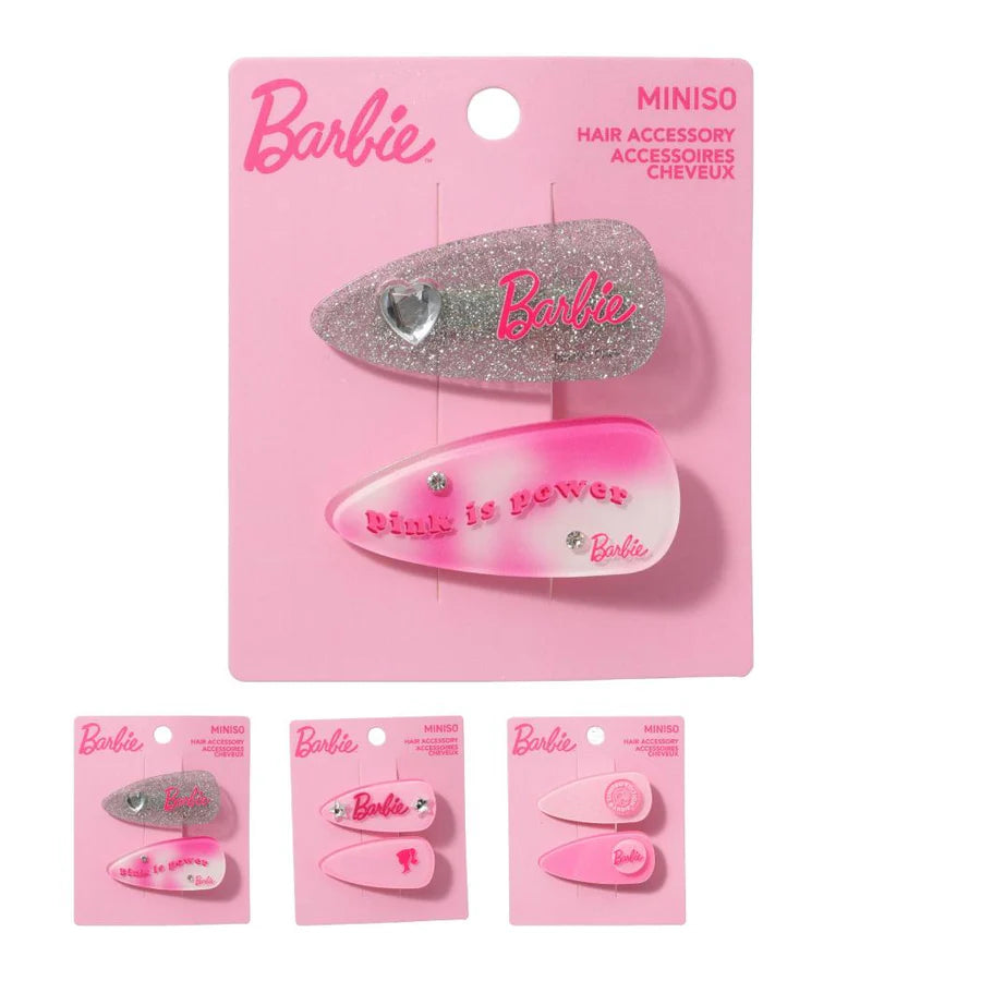 Barbie Pink Collection Hair Clips (2 pcs) – Miniso Jordan