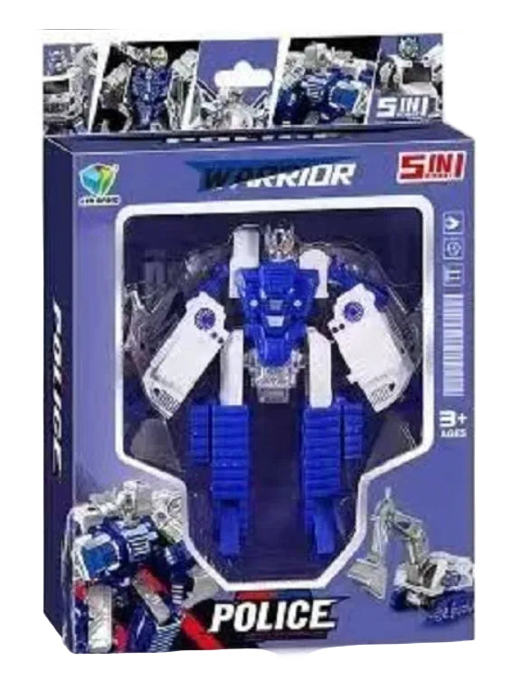 5-in-1 Transformation - Police(Excavator, 5) – Miniso Jordan