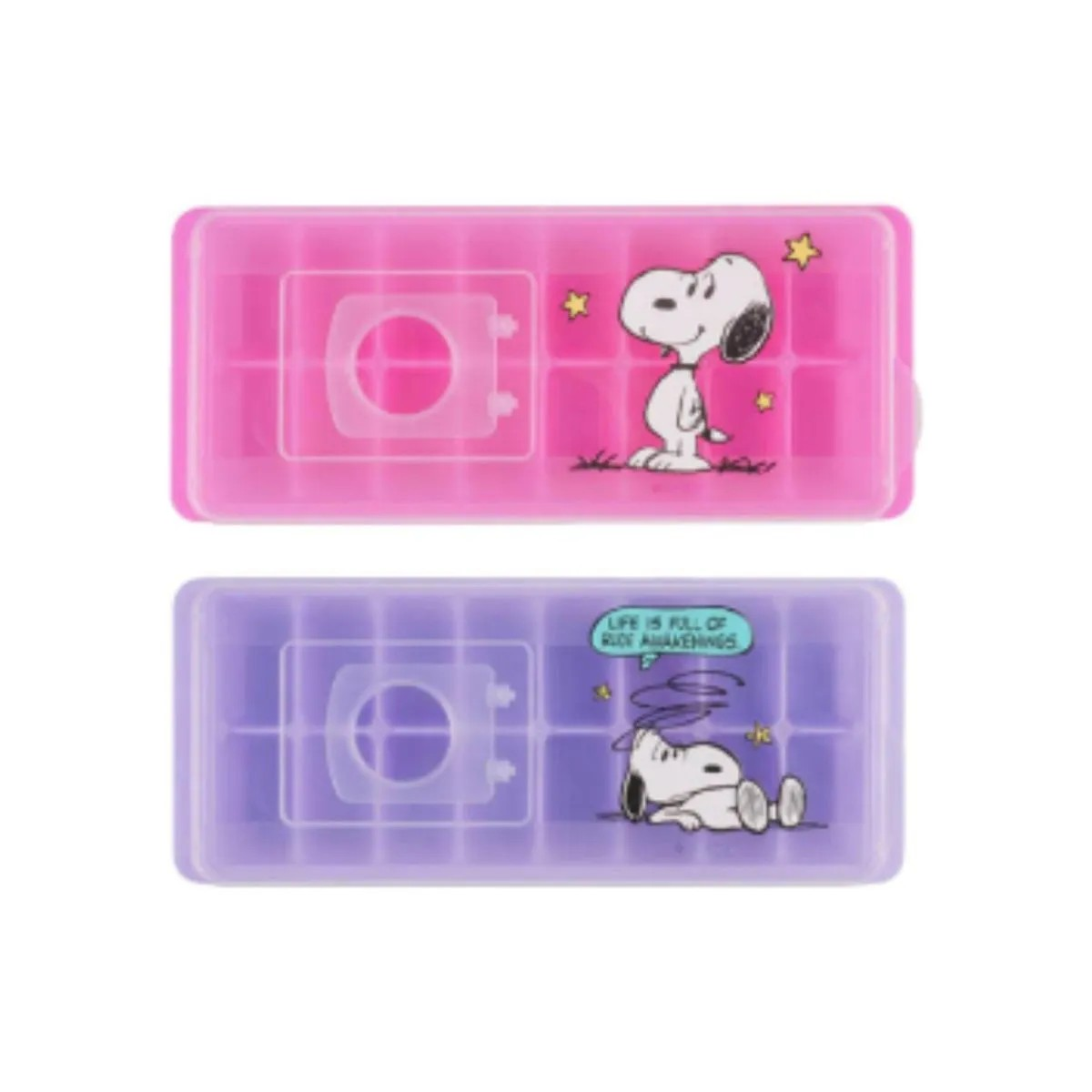 Snoopy Colorful Vintage Collection 16 Compartment Ice Cube Moulds (2 p ...